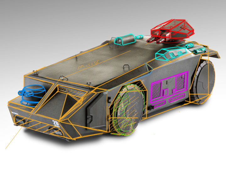 Student Work for Intro to CAD in Hard Surface Modeling | Learn Squared