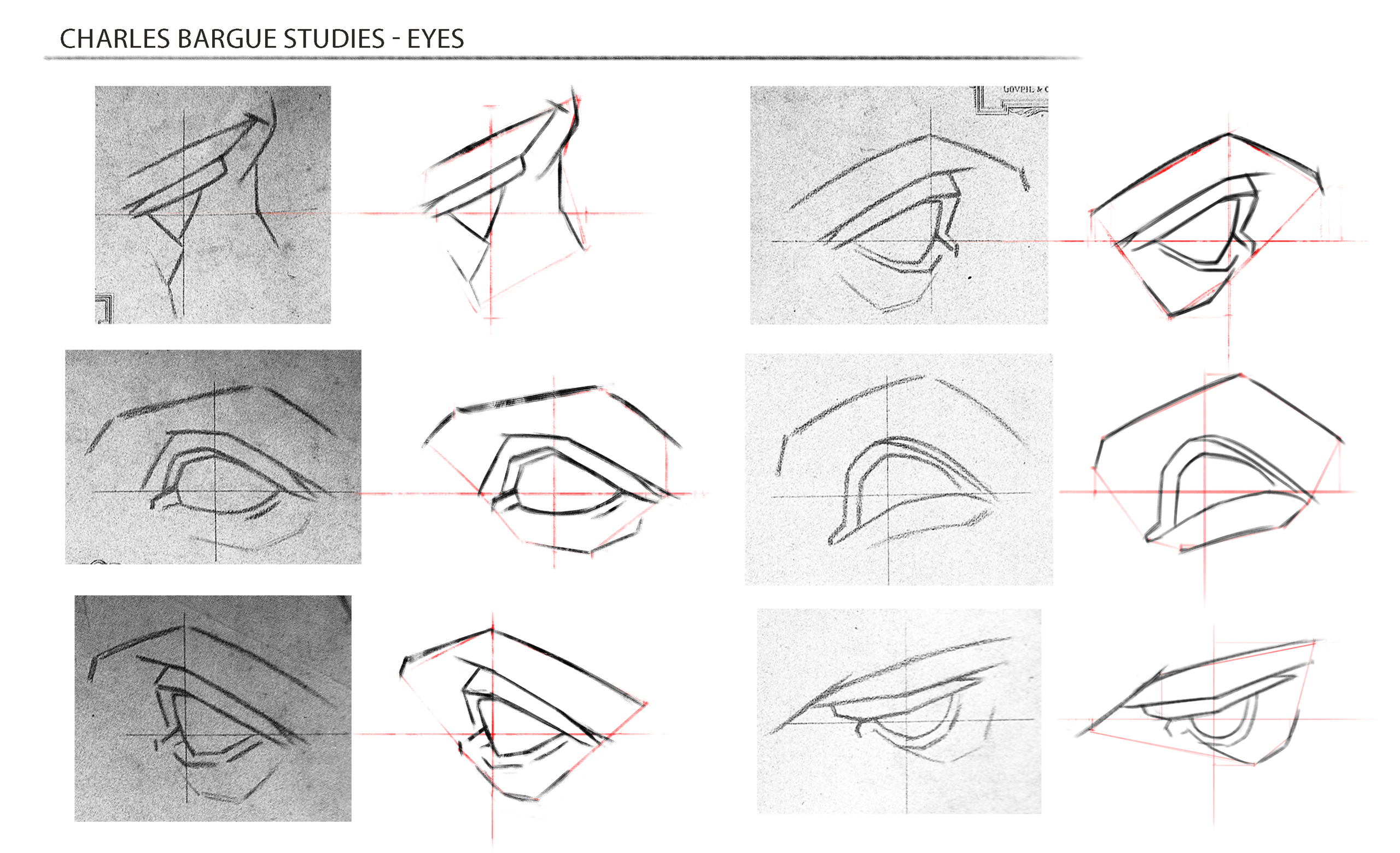 Charles Bargue - Eye Studies | Lesson 1 Homework | Learn Squared